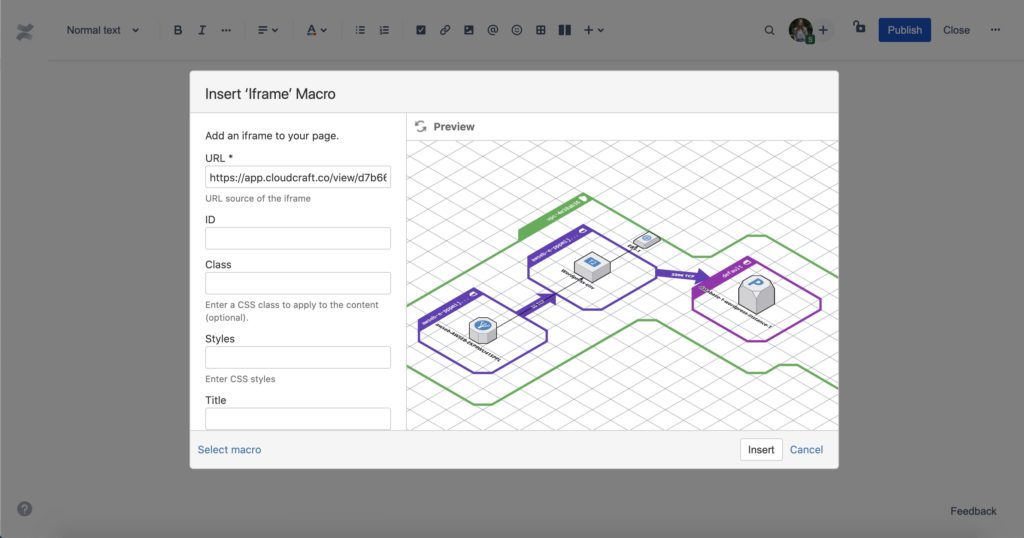 Part II: Generating Live Cloudcraft Architecture Diagrams in Confluence